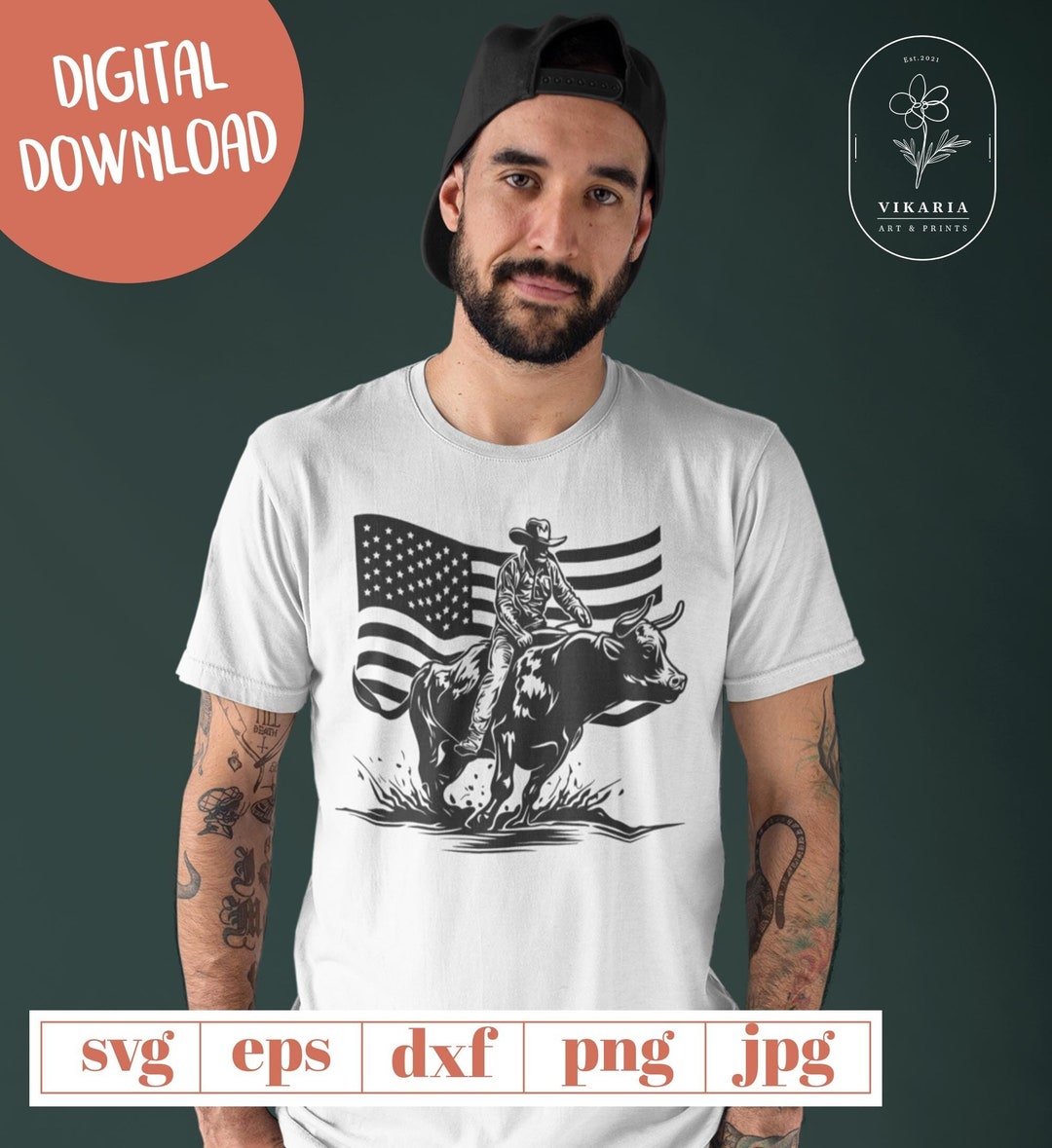 Rodeo Svg, Bull Rider Svg, Ranch Western Country Farm, Cowboy Svg, Bull ...