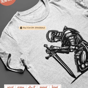 Armor Warrior Kneel Pray Svg 3, Sword Svg, Shield Svg, Knight Svg ...