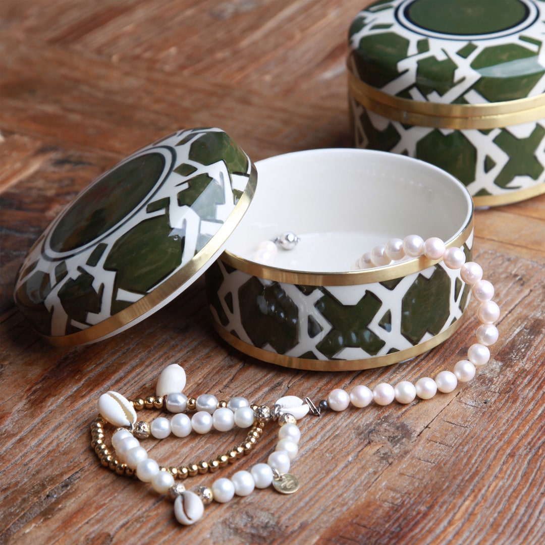 Olivia Box Jewelry Box Ceramic Box Porcelain Box - Etsy