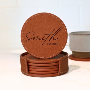 Leather Coasters - Etsy