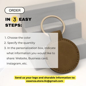 NFC Custom Logo Keychain, Custom Leather Keychain, NFC Business Card ...