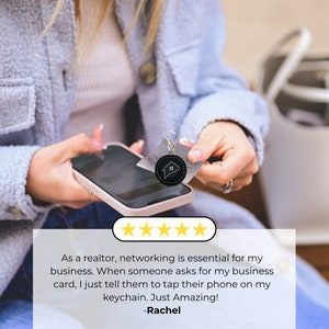 NFC Custom Logo Keychain, Custom Leather Keychain, NFC Business Card ...