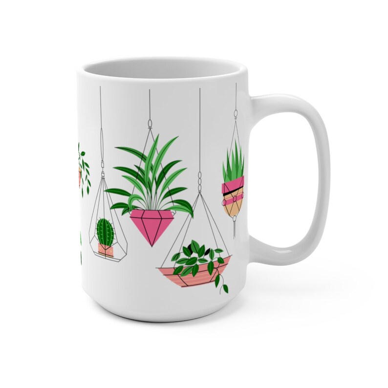 Cute Plant Mug | Houseplant Mug | Plant Lover Gift | Plant Mom Mug ...