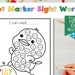 Dot Marker Reading Practice Coloring Pages Fifth 100 Sight Words Early ...