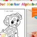 Dot Marker Alphabet Practice Coloring Pages | Capital + Lowercase ...