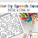 Set of 10 /k/ Sound Spring Themed Coloring Pages for Speech Therapy ...