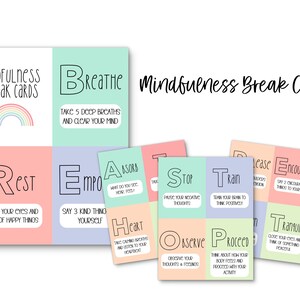 Calming Corner Mindfulness Break Cards for Classrooms | Classroom ...