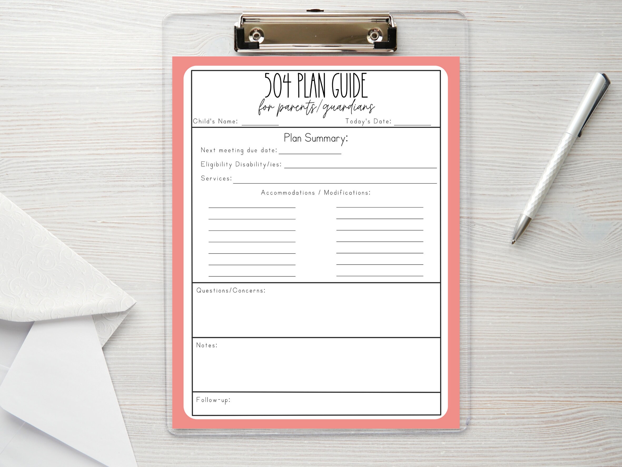 504 Plan Guide for Parents & Guardians / Special Education Support ...