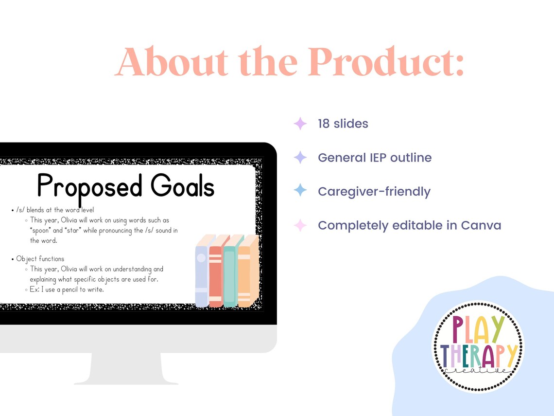 IEP Slide Deck Template for Canva | Editable SLP and Sped Teacher ...