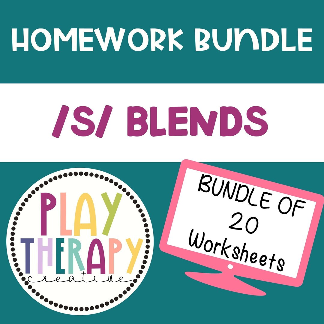 Summer Homework for Articulation Speech Therapy /s/ Blends ...