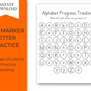 Dot Marker Alphabet Practice Coloring Pages | Capital + Lowercase ...
