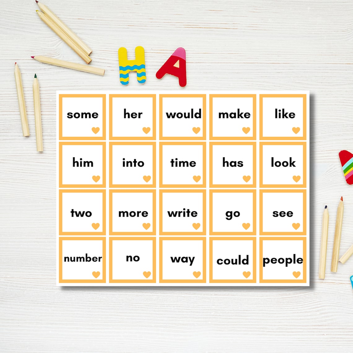 Sight Word Flash Cards for Frys First 1000 Sight Words / | Etsy