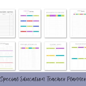 Printable Special Education Teacher Planner Digital Download Calendar ...