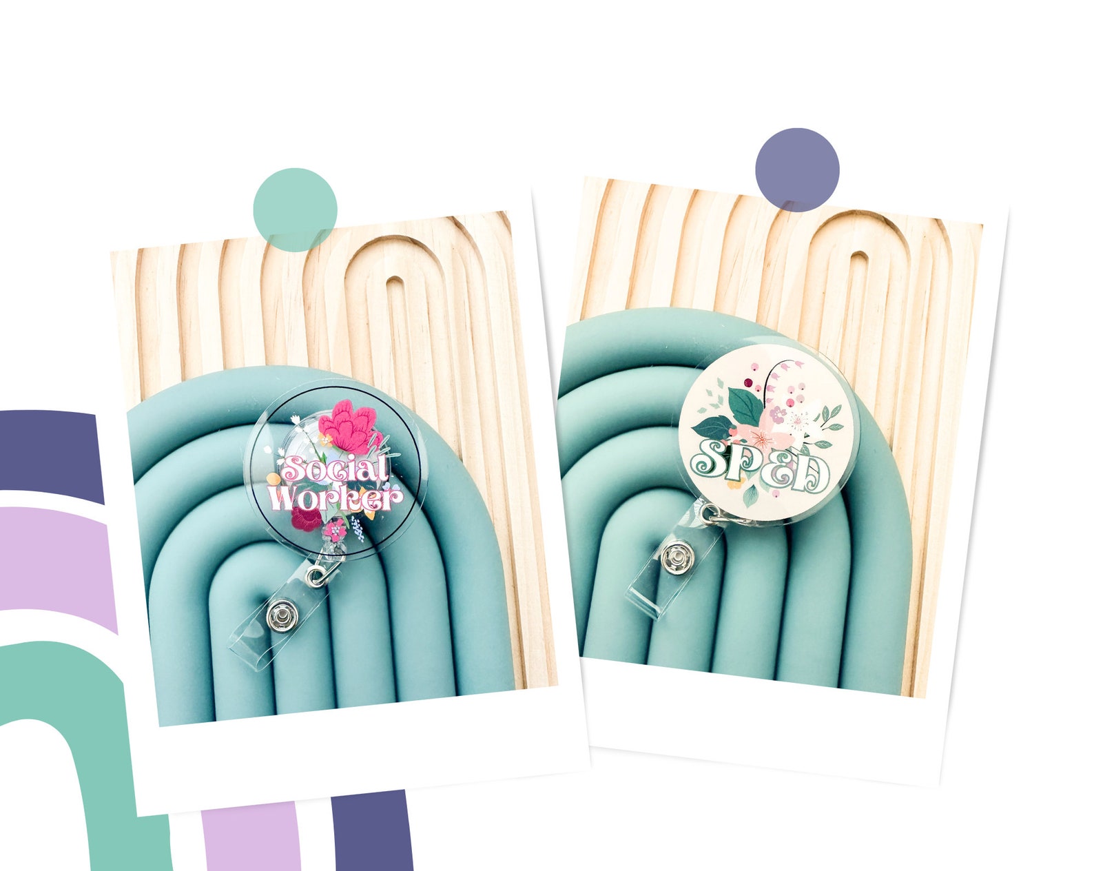 Badge Reels | Retractable Bade Reels for | Teacher | Child Life ...