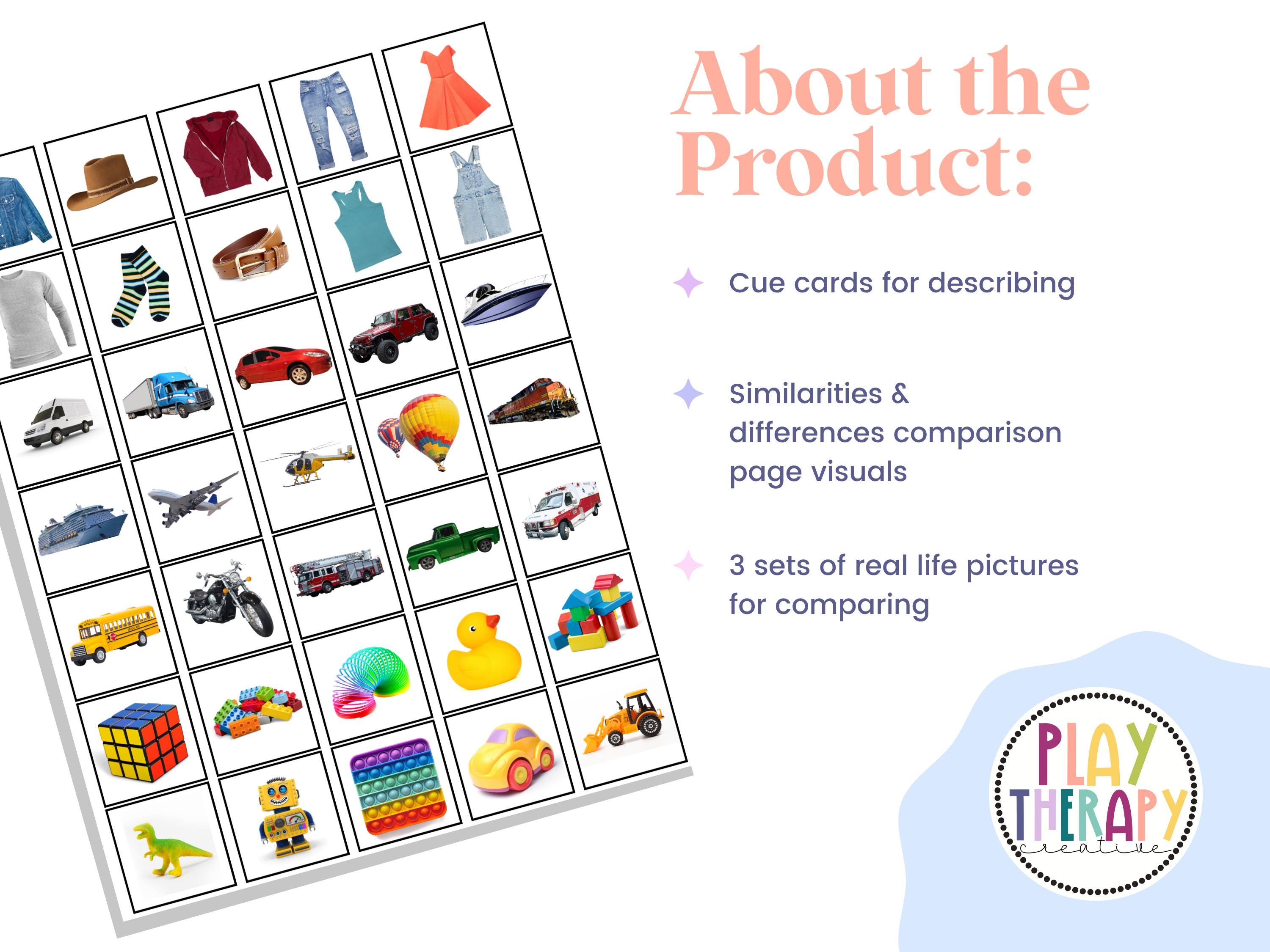 Similarities and Differences Activity for Speech Therapy | Compare ...
