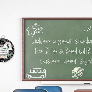 Teacher Door Sign | Classroom Decor | Classroom Welcome Sign | Teacher ...