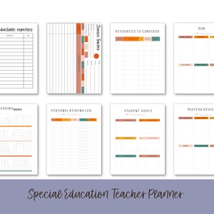 Printable Special Education Teacher Planner Digital Download Calendar ...