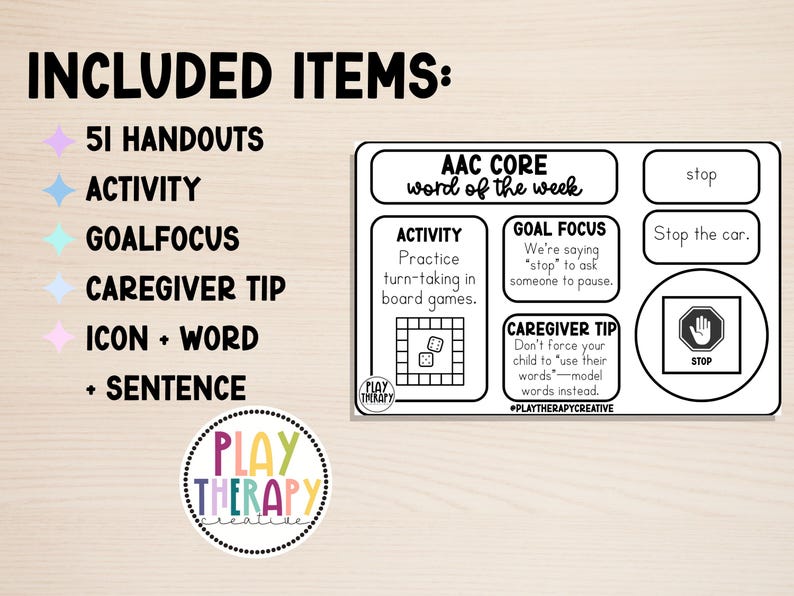 AAC Core Word of the Week Handouts | 50+ Printable Communication ...