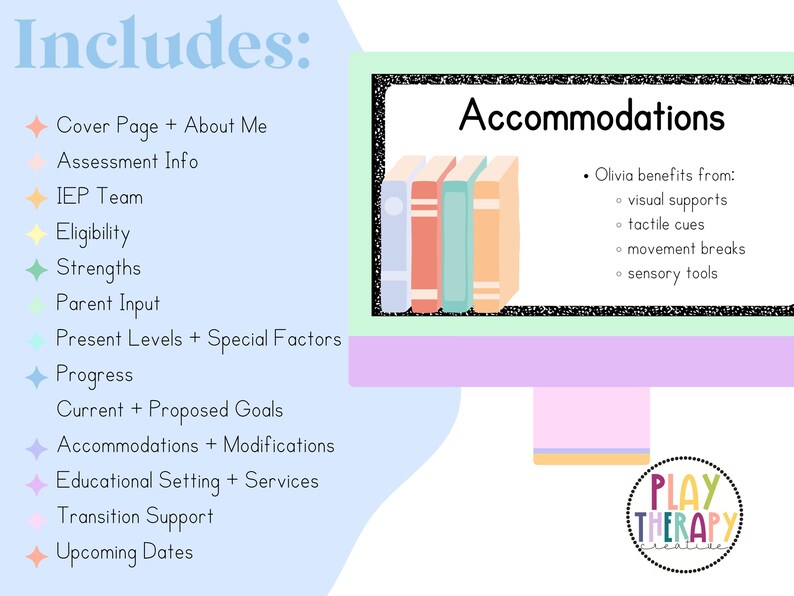 IEP Slide Deck Template for Canva | Editable SLP and Sped Teacher ...