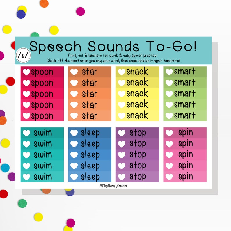 17 Articulation Practice Sheets/ SLP / Articulation Therapy / | Etsy