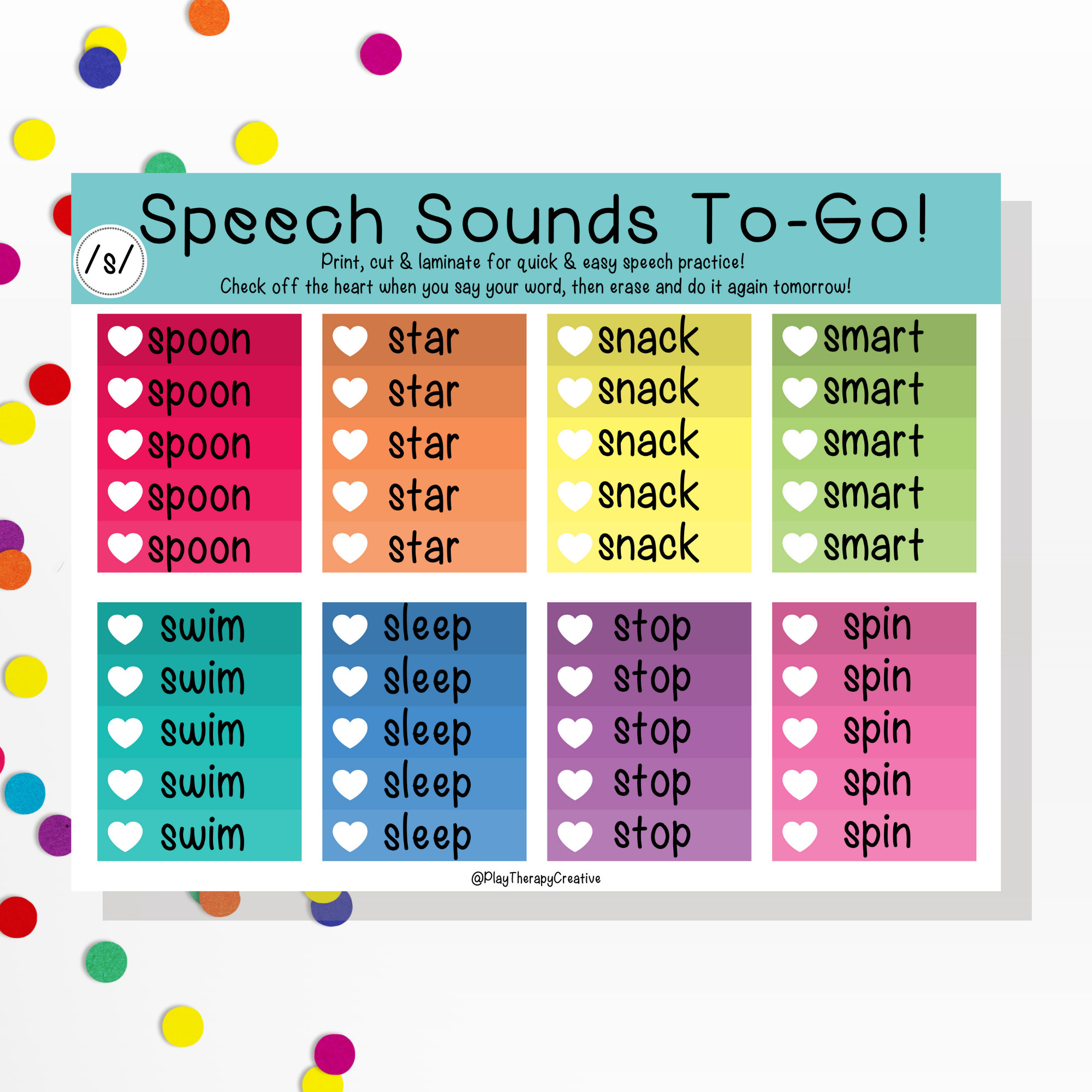 17 Articulation Practice Sheets/ SLP / Articulation Therapy / - Etsy