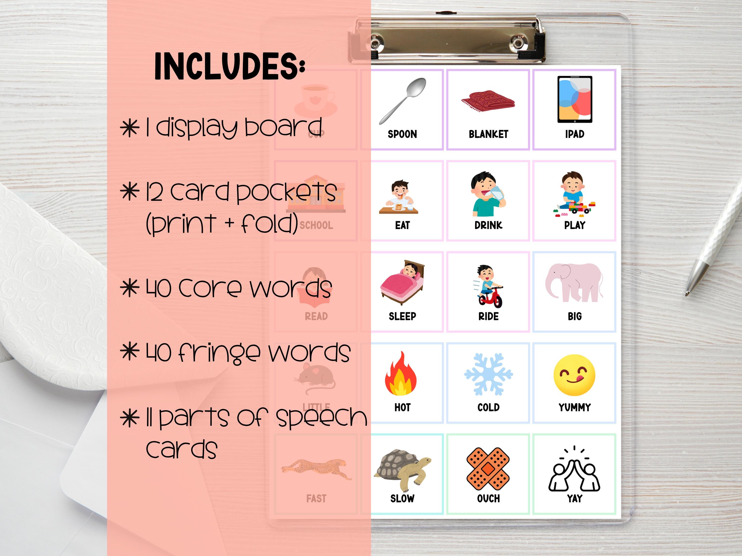 AAC Core Word of the Week Display | Speech Therapy | Communication ...