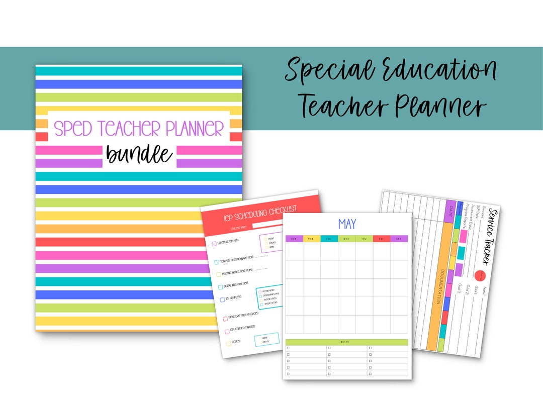 Printable Special Education Teacher Planner Digital Download Calendar ...
