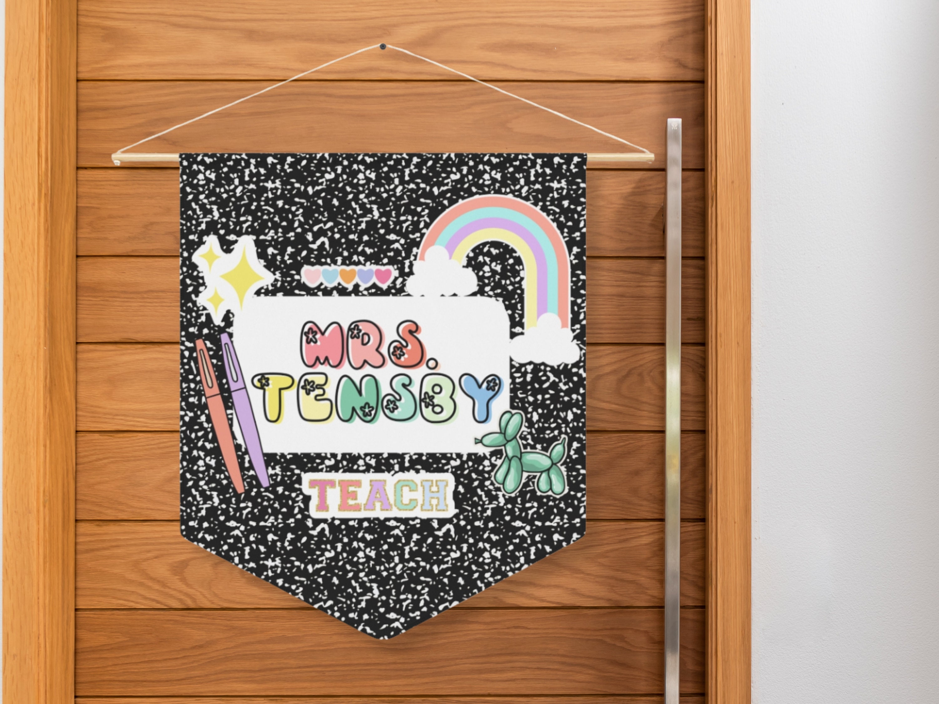 Pennant Banner for Teacher Classrooms | Teacher Door Signs | Comp Book ...