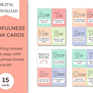 Calming Corner Mindfulness Break Cards for Classrooms | Classroom ...