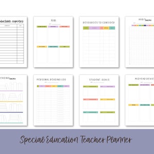 Printable Special Education Teacher Planner Digital Download Calendar ...