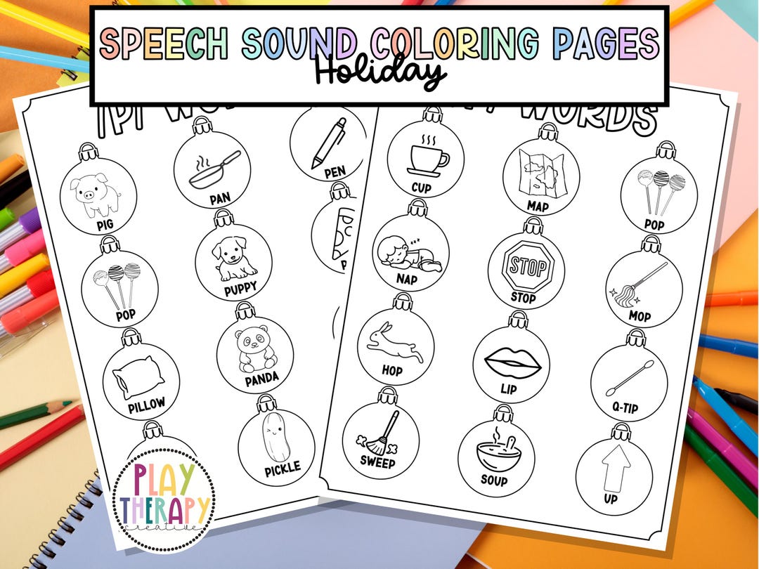 Speech Coloring Pages | Articulation Practice | Speech Therapy ...