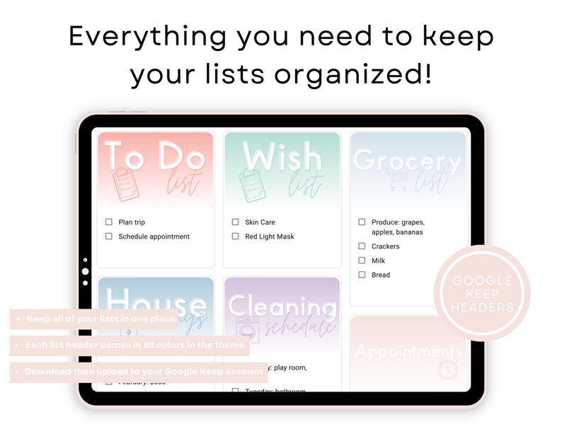 650+ Ombre Google Keep Colors | Google Keep Headers for Parents ...