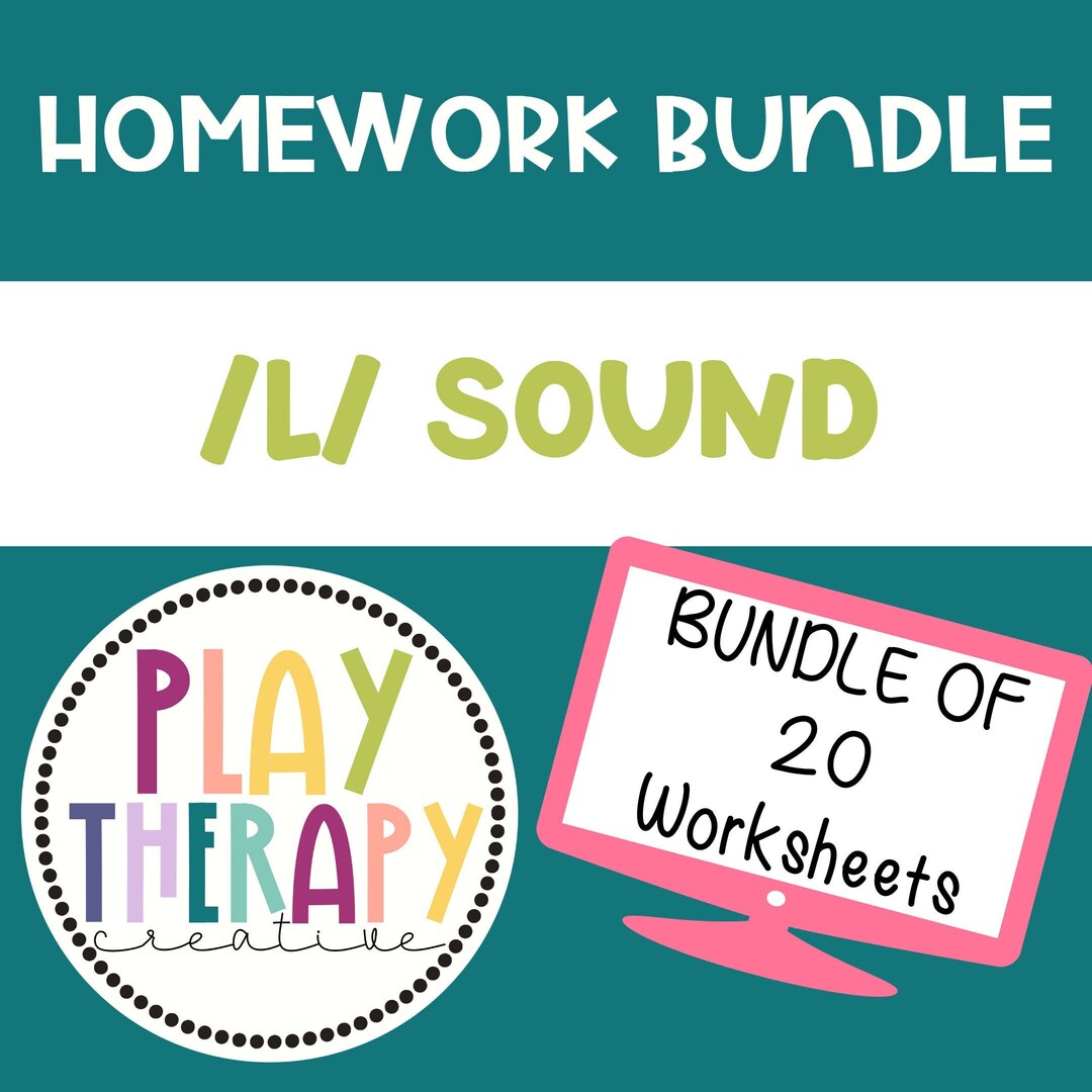Summer Homework for Articulation Speech Therapy /L/ Sound ...