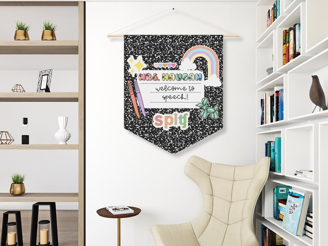 Pennant Banner for Speech Rooms | Speech Therapist Door Signs | Comp ...