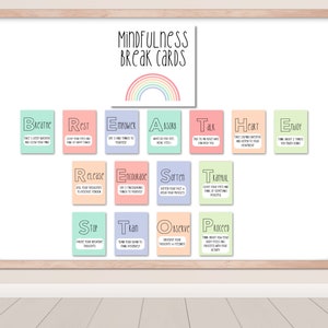 Calming Corner Mindfulness Break Cards for Classrooms | Classroom ...