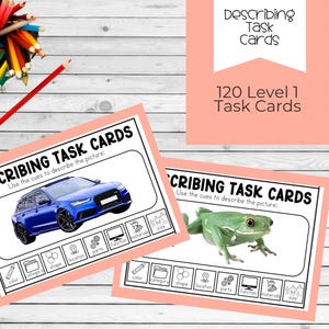 Describing Task Cards for Speech Therapy – Level 1 | Semantic Skills ...