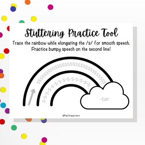 Stuttering Practice Tool/ SLP / Articulation Therapy / Speech | Etsy