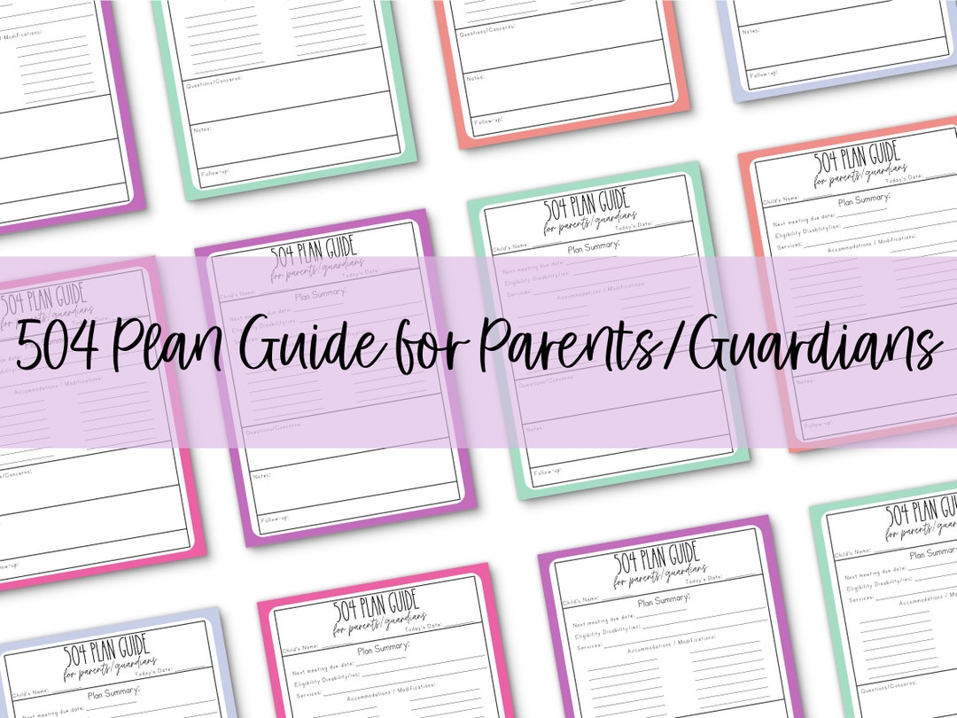 504 Plan Guide for Parents & Guardians / Special Education Support ...