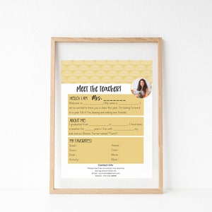 Editable Meet the Teacher Letter Template for Back-to-school ...