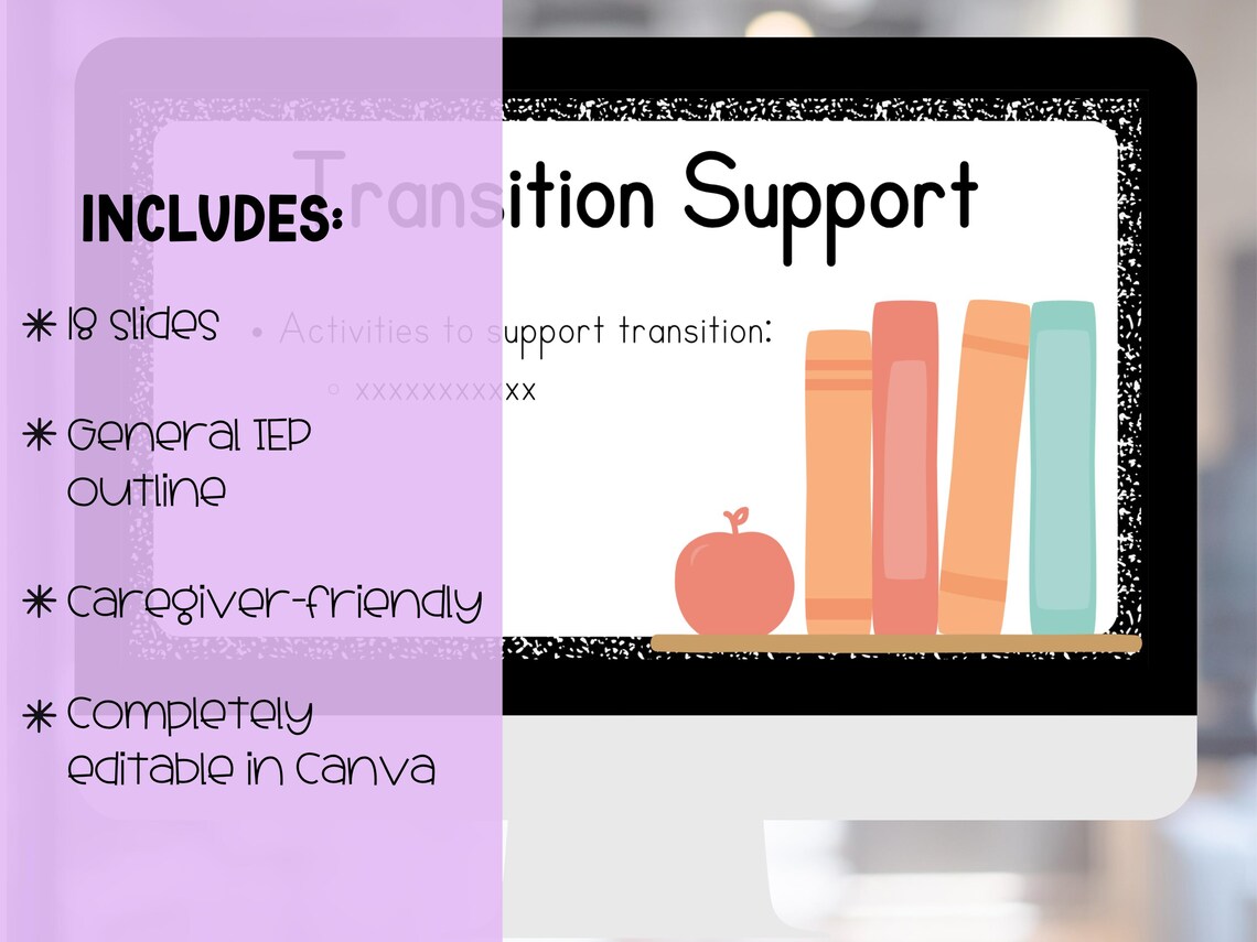 IEP Slide Deck Template for Canva | Editable SLP and Sped Teacher ...