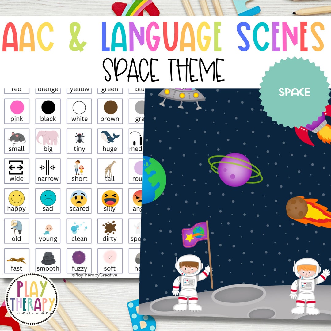 Space AAC & Language Play Scene / Articulation Speech Therapy / Special ...