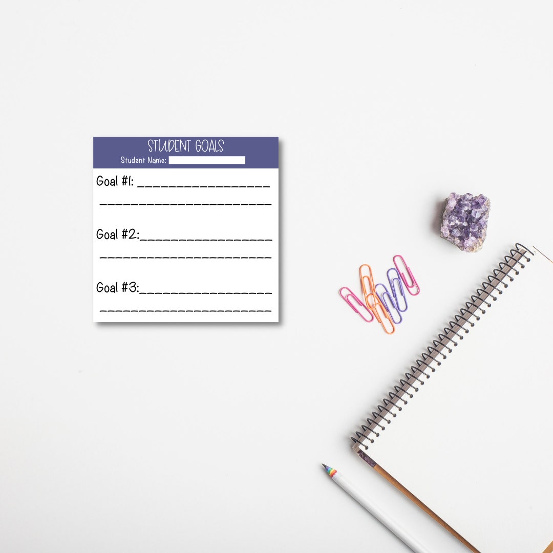 Student Goal Tracker Sticky Notes / SLP Sticky Notes / Data Tracking ...
