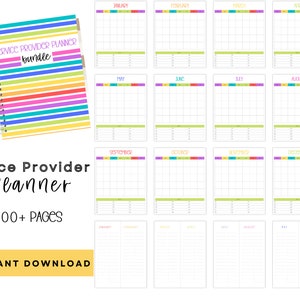 Printable SLP Planner Digital Download Calendar for Ots Printable ...