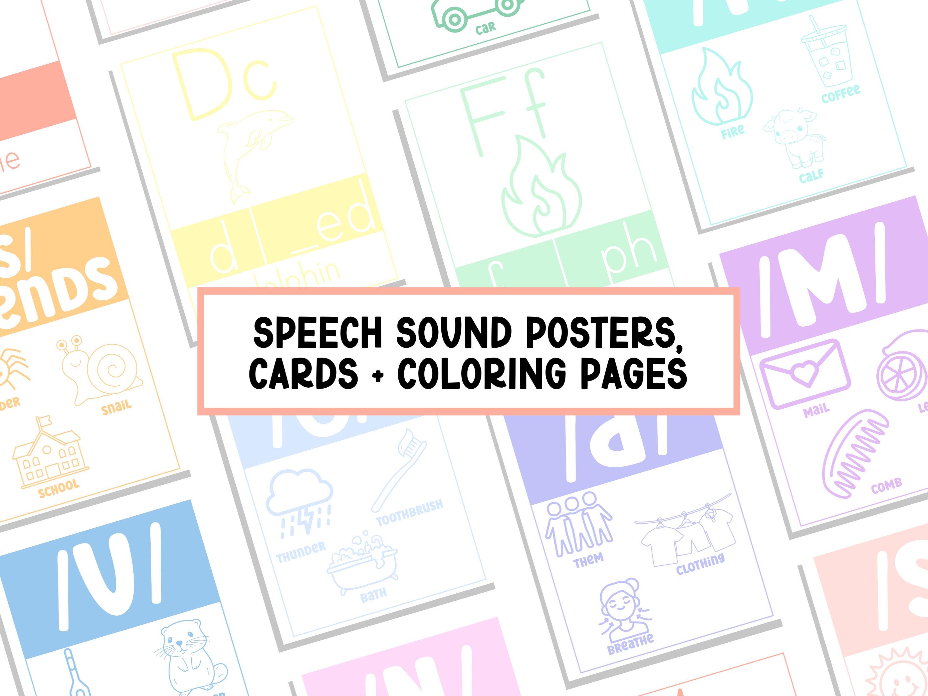 Speech Therapy Wall Art | SLP Posters | Classroom Decor | Articulation ...