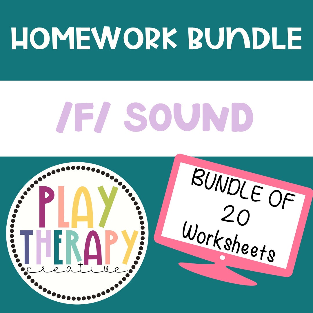 Summer Homework for Articulation Speech Therapy /f/ Sound ...