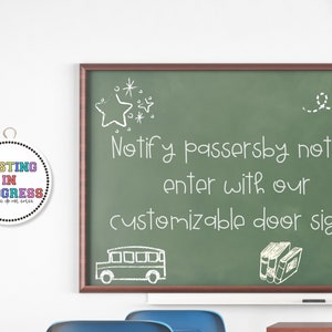 Testing Door Sign | Classroom Decor | School Psych Sign | Teacher Door ...