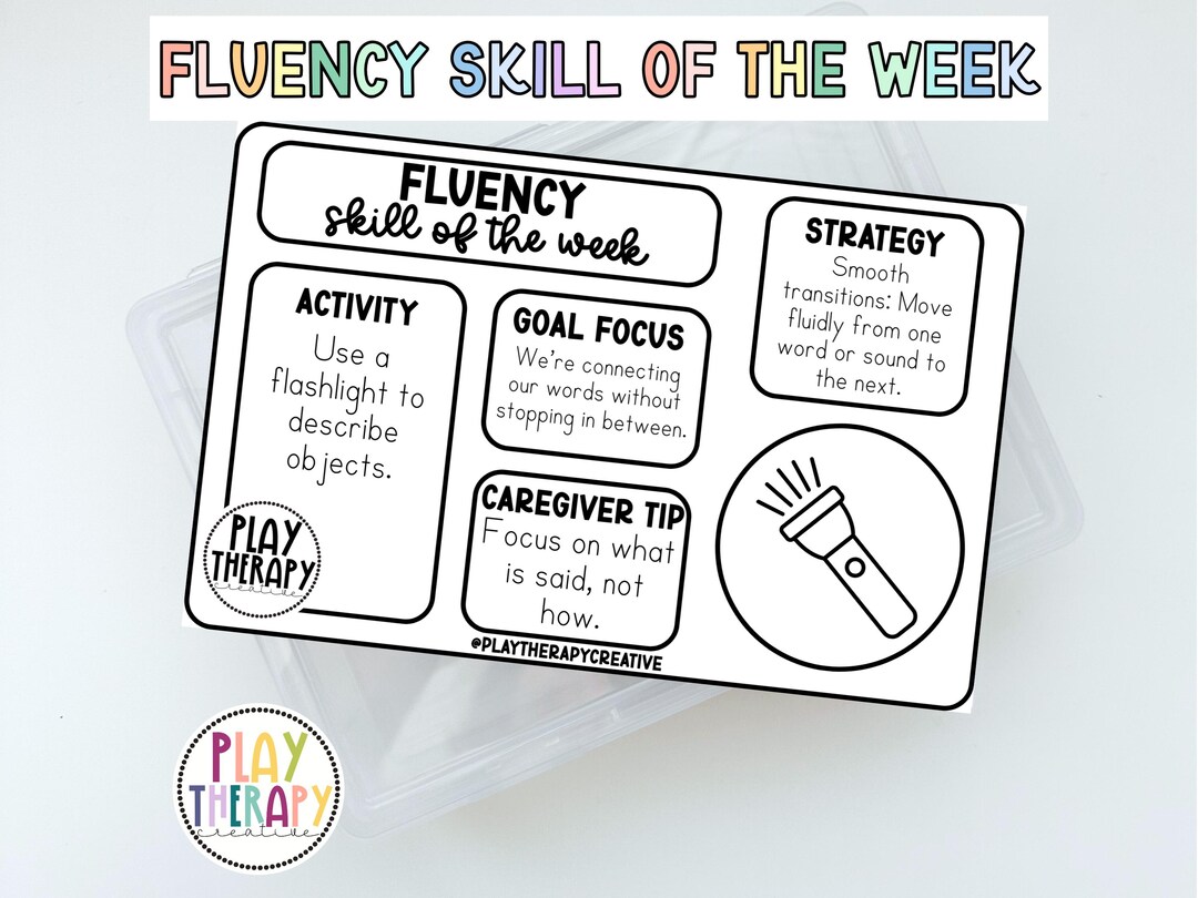 Fluency Skill of the Week Handouts | 50 Fluency Strategy Activities for ...