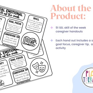 SEL Skill of the Week Handouts | 50 Social Emotional Learning ...