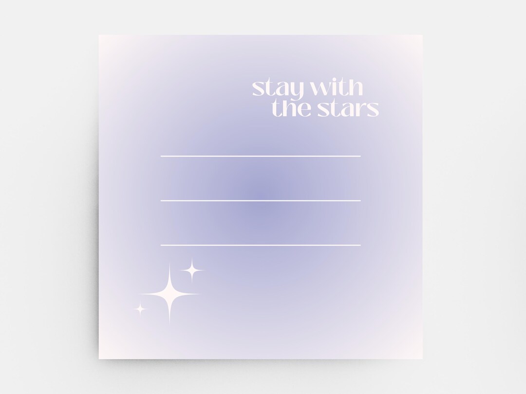 Stay With the Stars Sticky Notes | Planner Sticky Notes | Planner ...