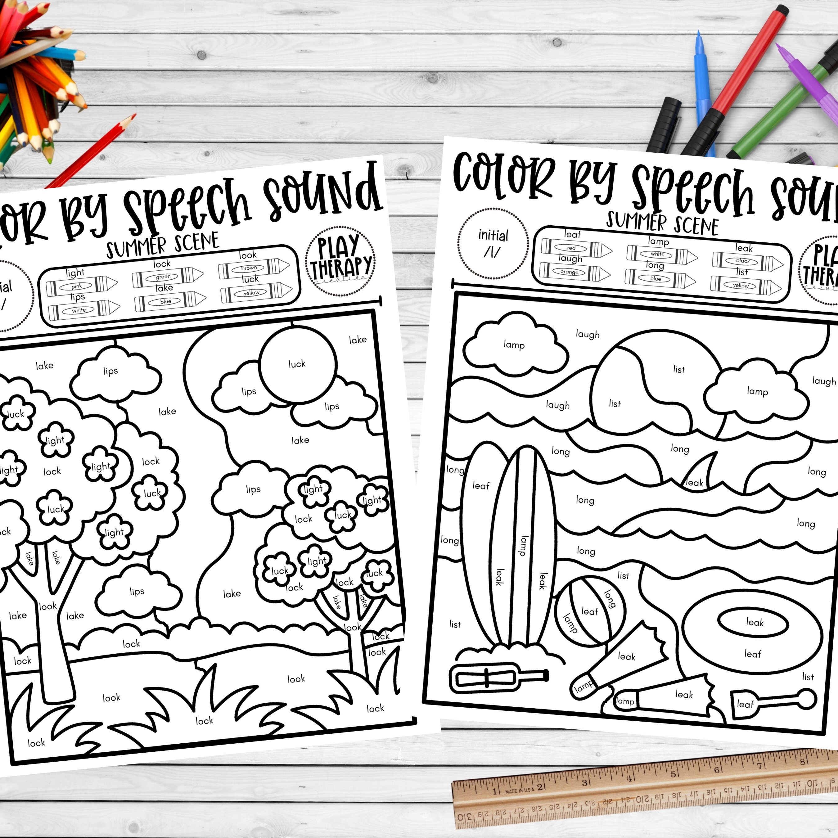 Summer Homework for Articulation Speech Therapy /L/ Sound / - Etsy